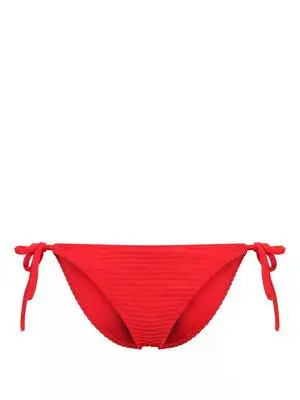 Calvin Klein Ribbed-knit Bikini Bottoms - Red