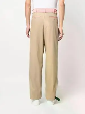 Palm Angels Drawstring-waist Straight-leg Trousers