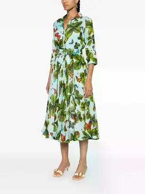 Samantha Sung Aster Clover-print Dress
