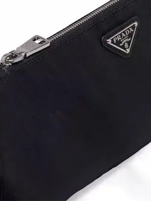 Prada Logo Plaque Clutch Bag