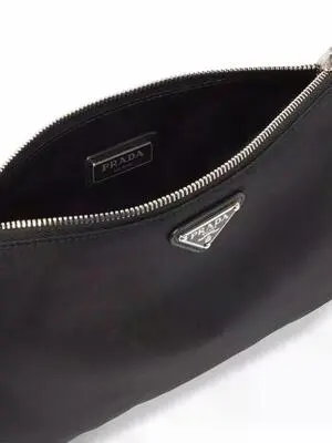 Prada Logo Plaque Clutch Bag