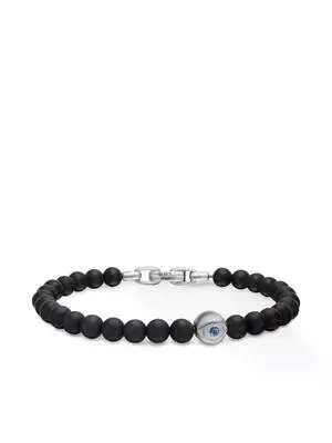 David Yurman Sterling Spiritual Beads Evil Eye Bracelet - Silver