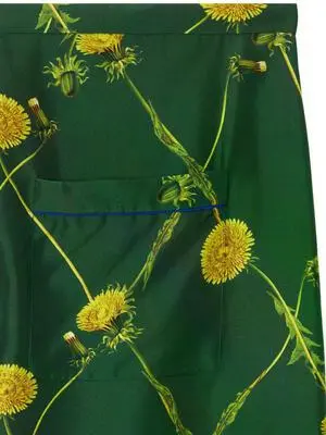 Burberry Floral-print Flared Trousers