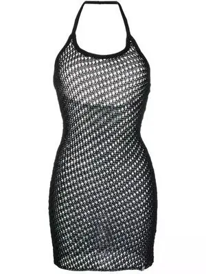 1017 Alyx 9sm Crochet Mini Dress - Black