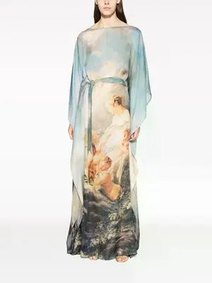 Roberto Cavalli Graphic-print Long Dress