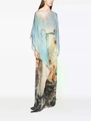 Roberto Cavalli Graphic-print Long Dress