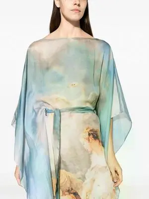 Roberto Cavalli Graphic-print Long Dress