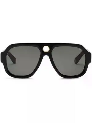 Philipp Plein Starlight Pilot Sunglasses - Black