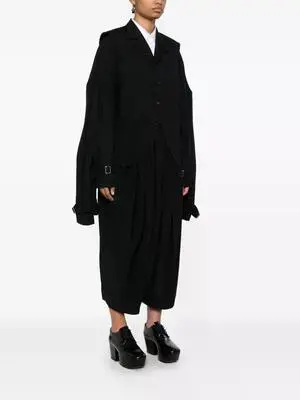 Comme Des Garçons Wool Waistcoat With Detachable Sleeves