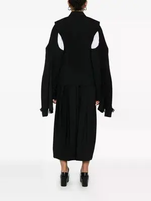Comme Des Garçons Wool Waistcoat With Detachable Sleeves