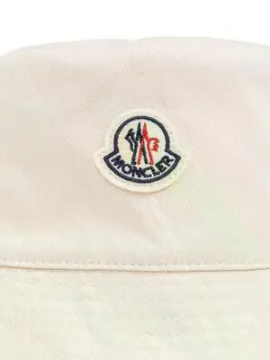 Moncler Logo-patch Bucket Hat - Neutrals