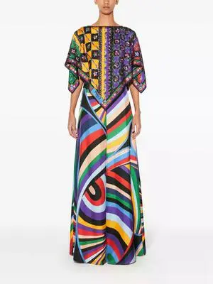 Emilio Pucci Iride-print Silk Trousers