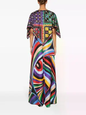 Emilio Pucci Iride-print Silk Trousers