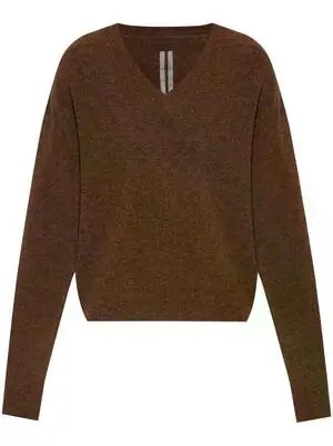 Rick Owens V-neck Long-sleeve Jumper