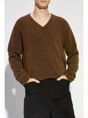 Rick Owens V-neck Long-sleeve Jumper
