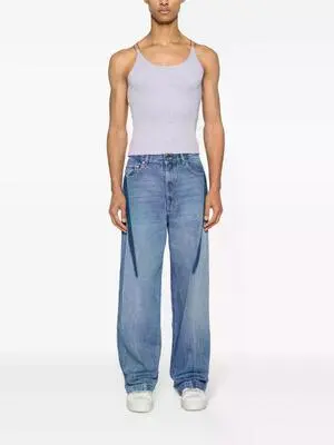DION LEE Slouchy Darted Wide-leg Jeans