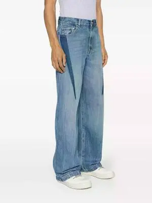 DION LEE Slouchy Darted Wide-leg Jeans