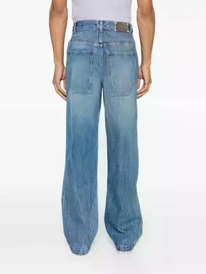 DION LEE Slouchy Darted Wide-leg Jeans