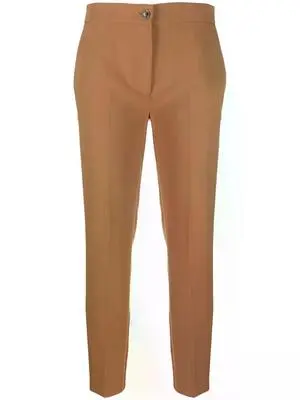 TWINSET Tailored Slim-cut Cigarette Trousers - Brown