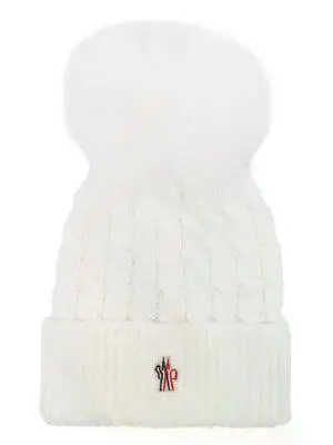 Moncler Pompom Beanie - White