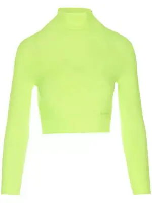 Balenciaga High-neck Cropped Top