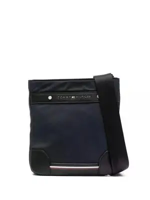Tommy Hilfiger Logo-lettering Messenger Bag - Blue