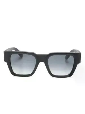 Philipp Plein Logo-plaque Square-frame Sunglasses - Black