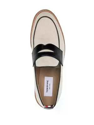 Thom Browne Colour-block Penny Loafers