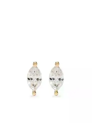 Ef Collection 14kt Yellow Diamond Stud Earring - Gold