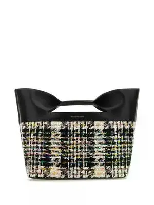Alexander McQueen The Bow Small Tweed Tote Bag