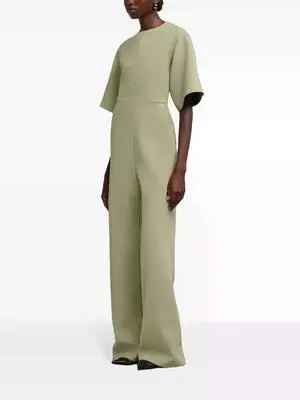 AMI Paris Short-sleeve Wool Jumpsuit