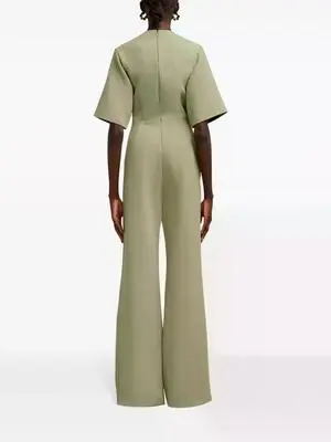 AMI Paris Short-sleeve Wool Jumpsuit