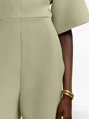 AMI Paris Short-sleeve Wool Jumpsuit