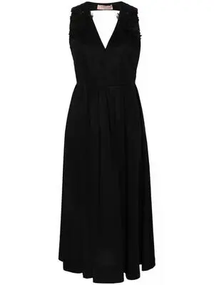TWINSET Floral-lace Cotton Midi Dress