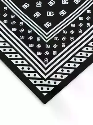 Dolce & Gabbana Dc Logo-print Silk Scarf