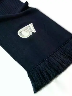 Off-White Ow-motif Wool Scarf