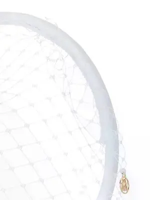 MAISON MICHEL Veil-detail Satin Headband