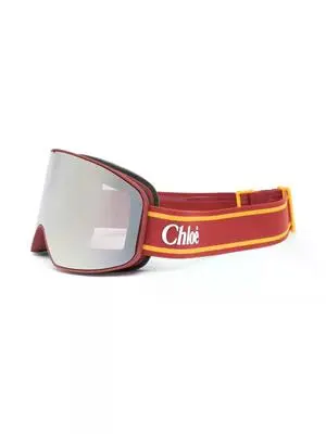 Chloé Goggle-style Sunglasses With Logo Print