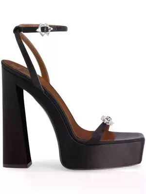 GIUSEPPE ZANOTTI 145mm Himari Wedge Sandals - Black