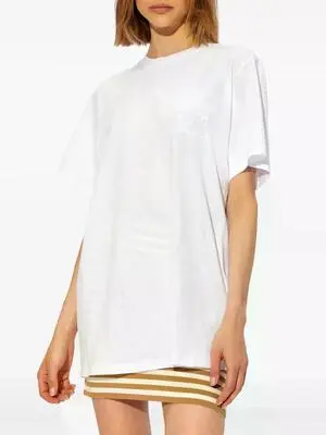 Max Mara Monogram-embroidered Cotton T-shirt