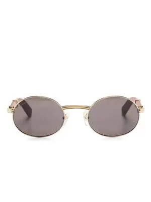 Cartier Oval-frame Sunglasses - Gold