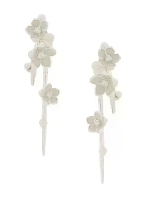 SHAUN LEANE Cherry Blossom Hook Earrings - Silver
