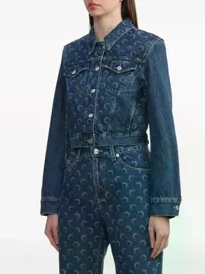 MARINE SERRE Deadstock Moonogram Denim Jacket