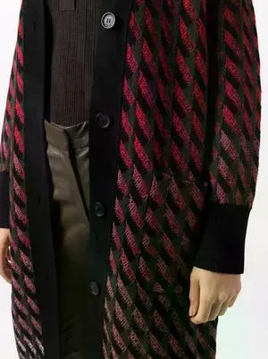 FERRAGAMO Intarsia-knit Cardigan Coat
