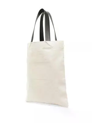 JIL SANDER Logo-print Canvas Tote Bag - Neutrals