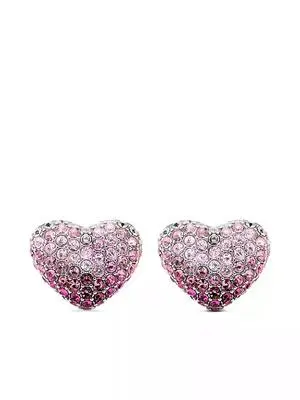 Marc Jacobs The Pavé Balloon Heart Earrings - Silver