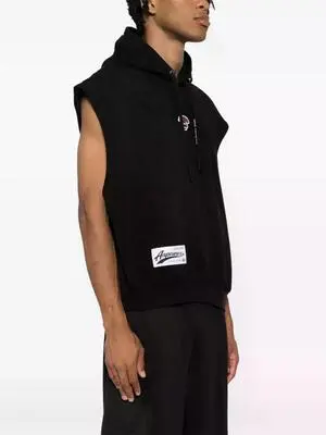 AAPE BY *A BATHING APE Sleeveless Hoodie With All-over Motif Pattern