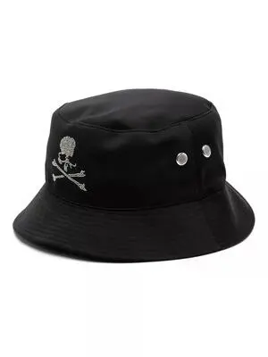 MASTERMIND WORLD Logo Print Bucket Hat - Black