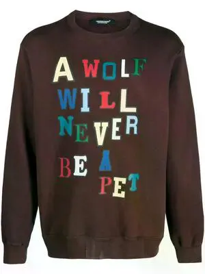 UNDERCOVERISM Slogan-print Cotton Sweatshirt