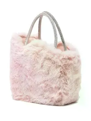 LE SILLA Micro Ivy Faux-fur Tote Bag - Pink